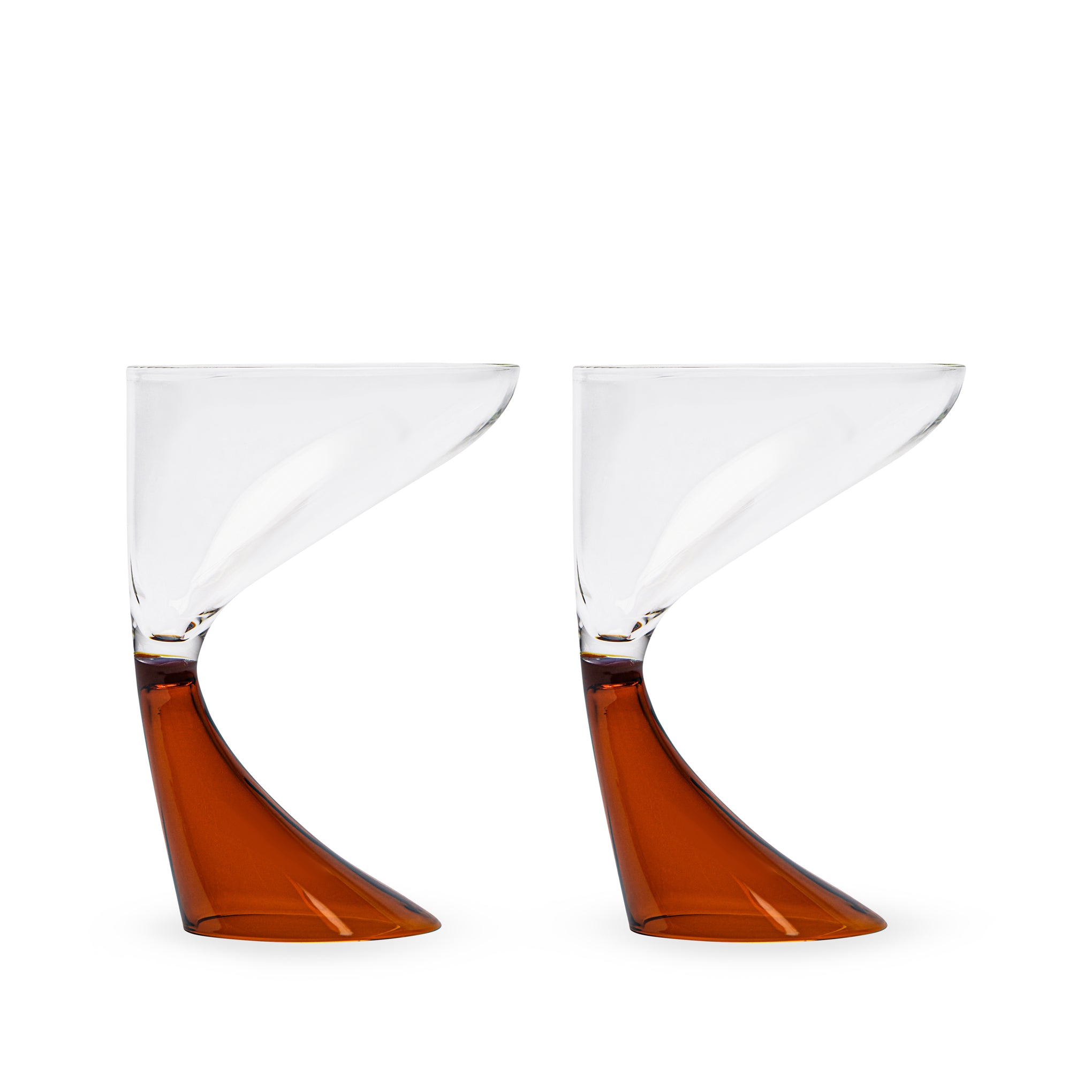 Arch Cocktail Glasses - Set of 2 - Amber – MoMA Design Store