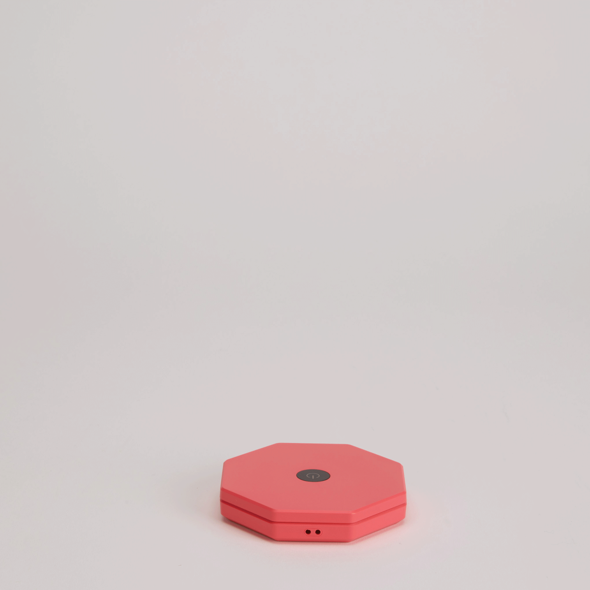 Twist Hexagon Portable Table Lamp - Coral Red – MoMA Design Store