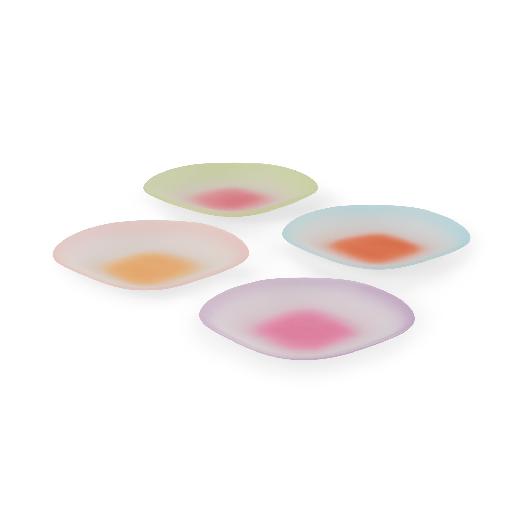 Nubi Glass Dinnerware - Set of 4 - Small Plates Set of 4 – MoMA Design ...