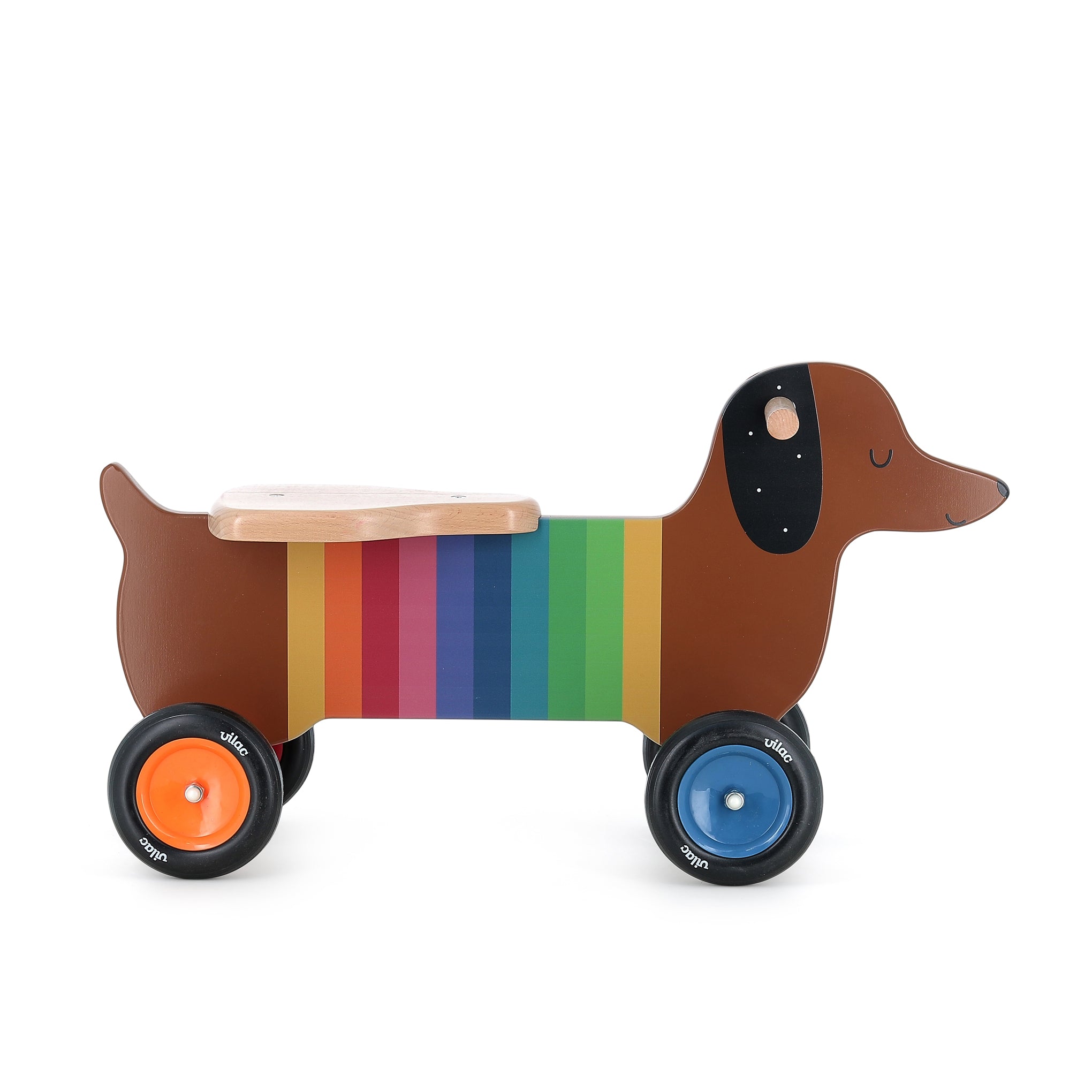 Vilac Dachshund Hot Dog Rider Toy – MoMA Design Store