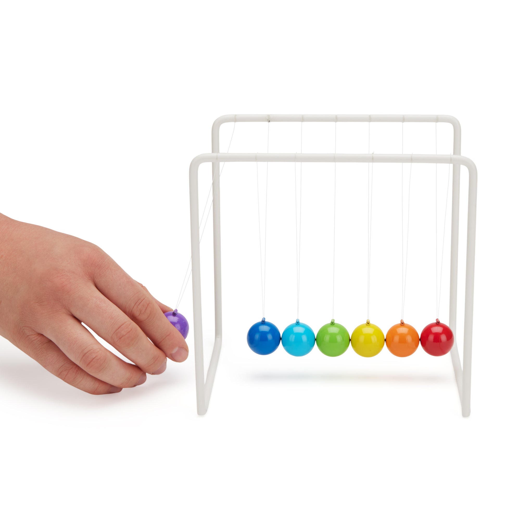 Colorful Newton’s Cradle Desktop Toy – MoMA Design Store