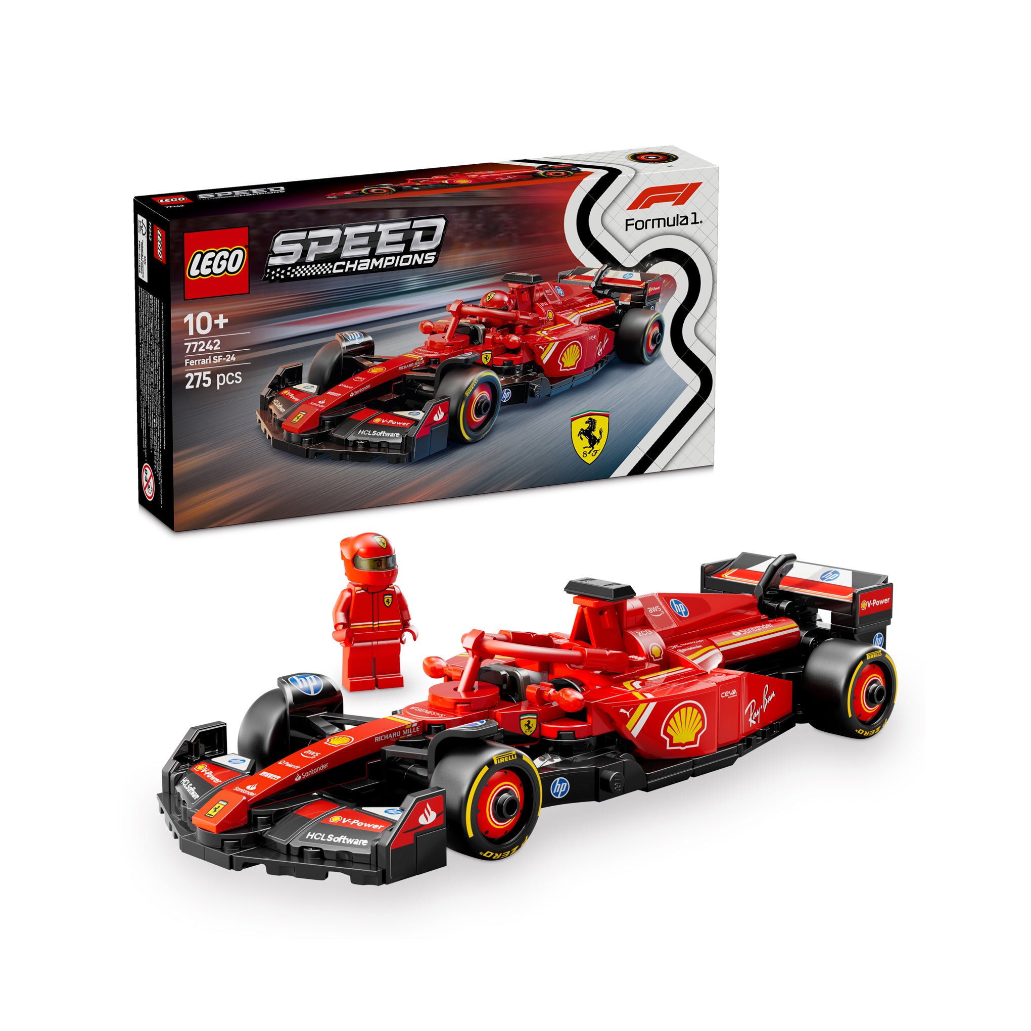 LEGO® Speed Champions Ferrari SF-24 F1® Race Car & Driver – MoMA Design ...